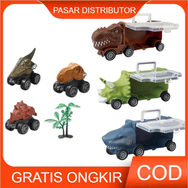 Jual Mainan Anak 150-4A CARRIER TRUCK 1PCS ANIMAL TOY PACK Mainan Dino ...