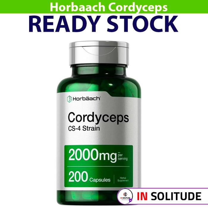 Jual Horbaach Cordyceps 2000mg CS-4 Strains 200 Capsules | Shopee Indonesia