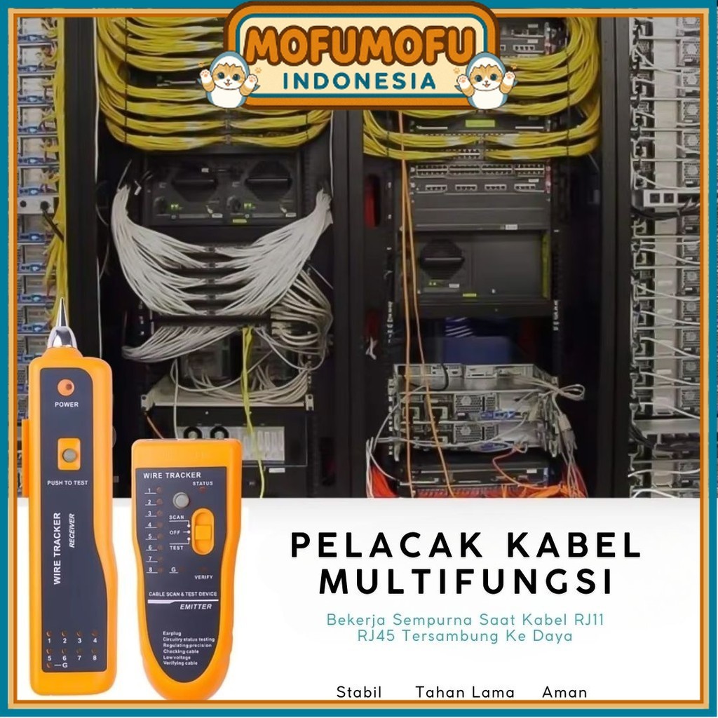 Jual LAN Tester Kabel Wire Tracker Penguji Alat UTP STP Jaringan Finder ...