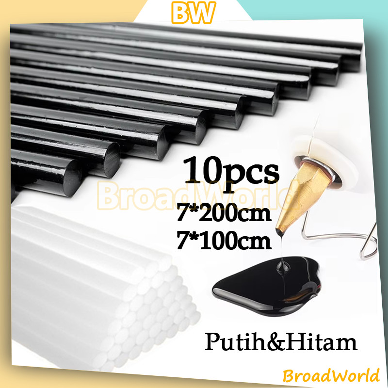 Jual BW 10pcs lem ajaib tambal ember /super kuat lem tembak hitam ...