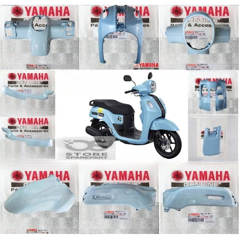 Jual COVER BODY HALUS FAZZIO 125 BIRU MUDA DULL BLUE 2022 2024 PRODUK ...