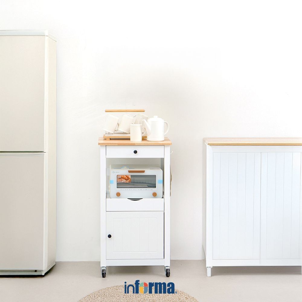 Jual Informa Nivia Rak Troli Dapur - Putih Tempat Penyimpanan ...