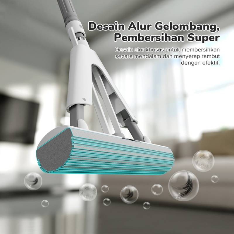 Jual Pel Lantai Spons Lipat Otomatis | Sponge Mop Jumbo 29cm Menyerap ...