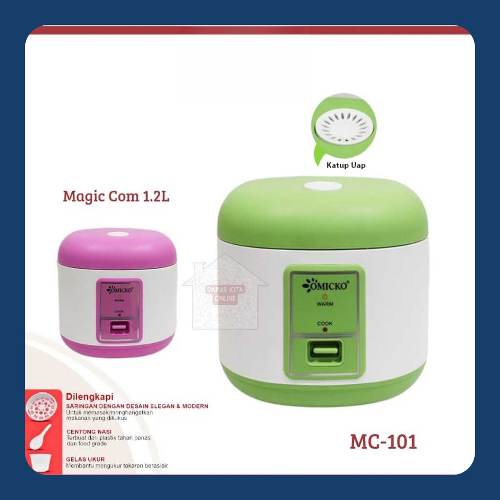 Jual Magic Com 1.2L Omicko / OMICKO RICE COOKER / MAGIC COM MC-101 ...