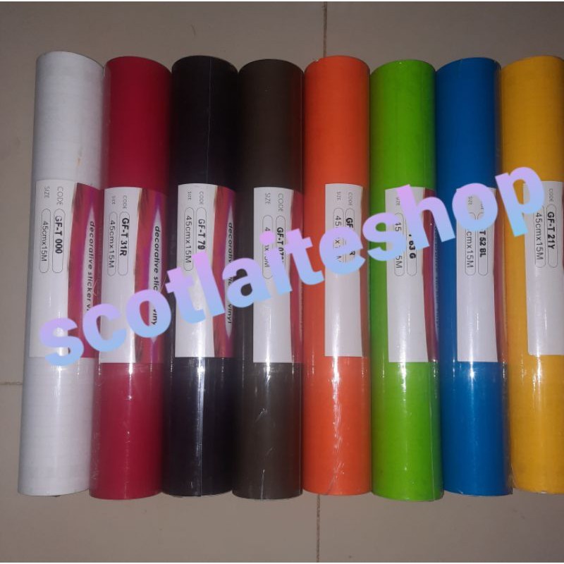 Jual stiker skotlet goodfix transparan/tembus 45cm x 15meter (1Roll) | Shopee Indonesia