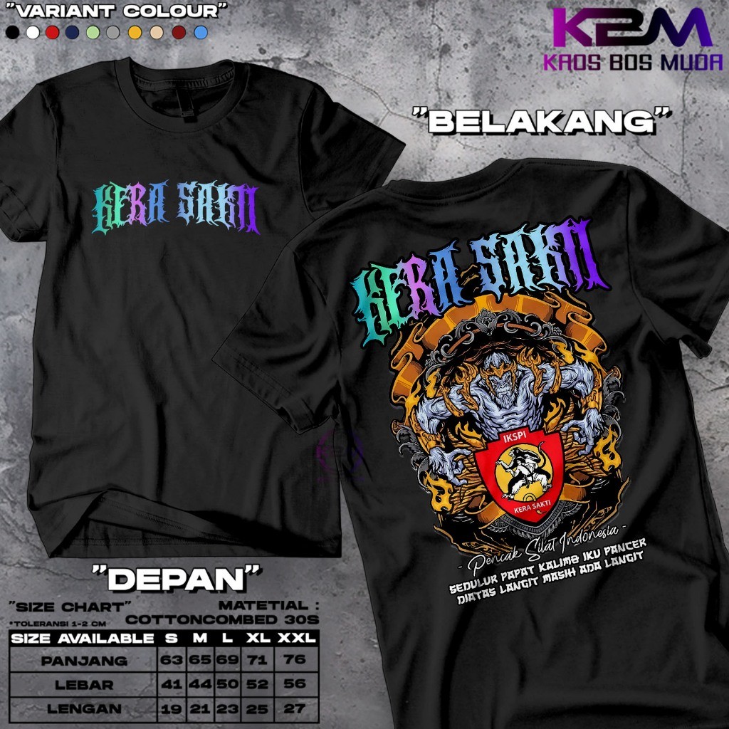 Jual Kaos IKSPI KERA SAKTI | Baju Perguruan Pencak Silat Indonesia Pasker KS Sedulur Papat ...