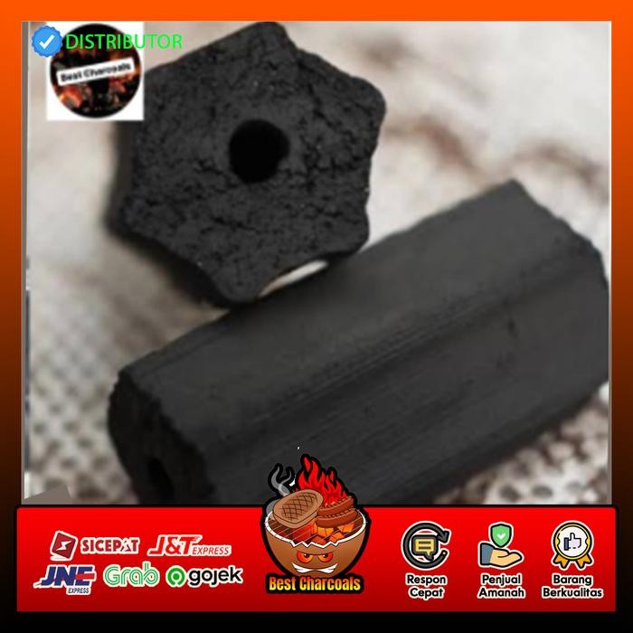 Jual Arang briket hexagonal bbq resto 10kg | Shopee Indonesia