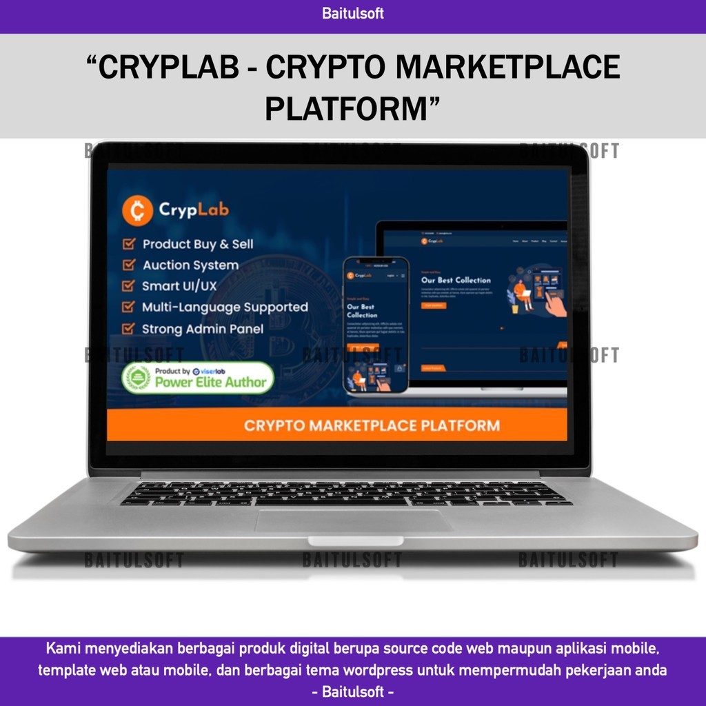 Jual SOURCE CODE APLIKASI WEB CRYPLAB - CRYPTO MARKETPLACE PLATFORM ...