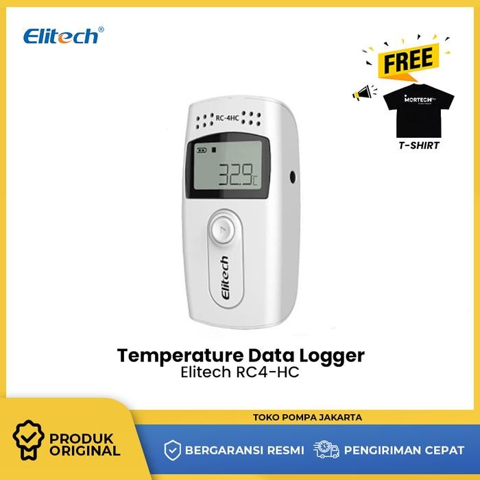Jual RC4HC Elitech Data Logger Humidity Temperature RC-4HC RC4-HC Loger | Shopee Indonesia