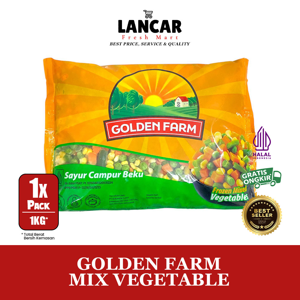 Jual GOLDEN FARM MIX VEGETABLES / SAYURAN BEKU 1KG | Shopee Indonesia