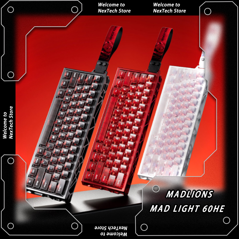 Jual MADLIONS MAD LIGHT 60HE Magnetic Mechanical Keyboard Aluminium ...