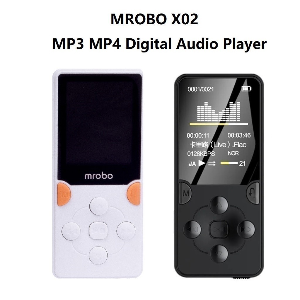 Jual GROSIRUNIK99 MROBO X02 - MP3 MP4 Digital Audio Player HiFi - Free ...