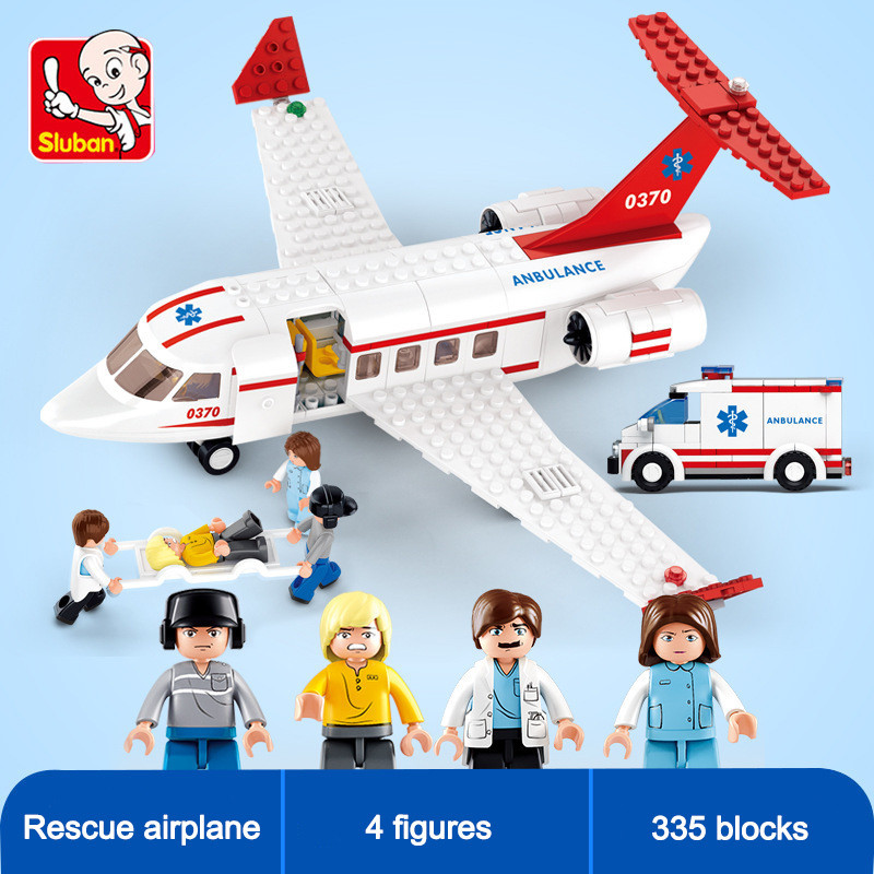 Jual Mainan Pesawat Terbang Airliner Plane Mainan Balok Susun Brick ...