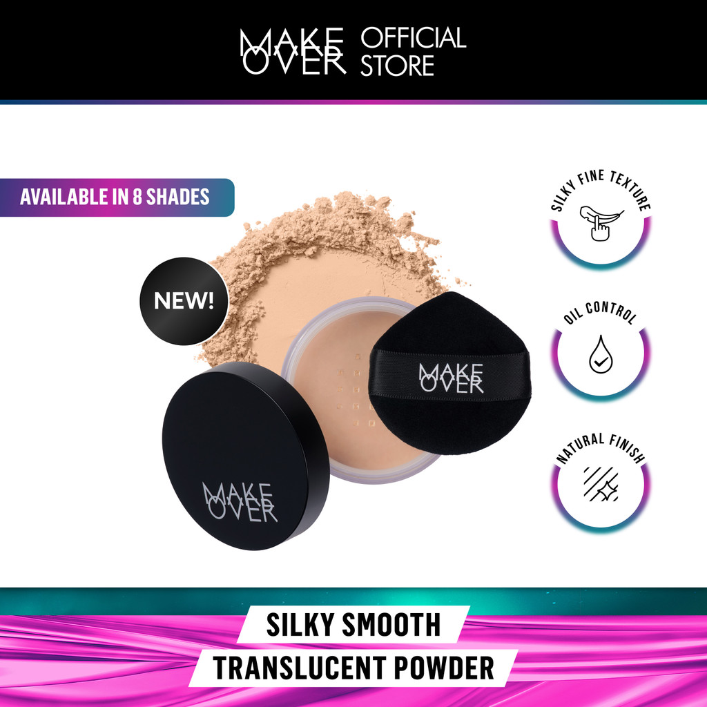 Jual MAKE OVER Silky Smooth Translucent Powder - Bedak Tabur Loose ...
