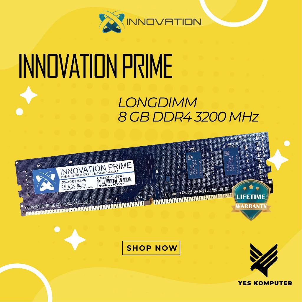 Jual RAM DDR4 INNOVATION PRIME 8GB / 16GB 3200MHz – Tanpa Heatsink ...