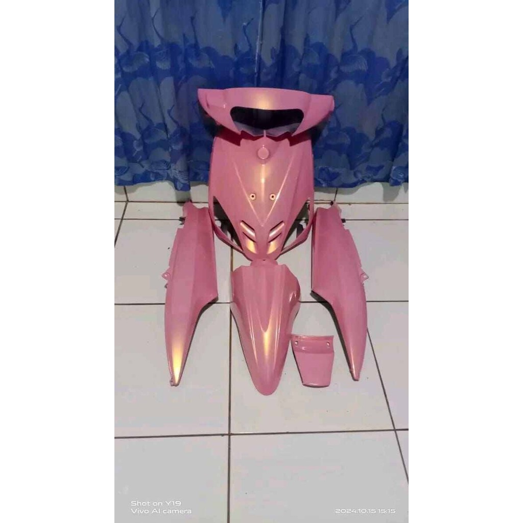 Jual cover full body halus motor yamaha mio sporty warna pink rose gold ...