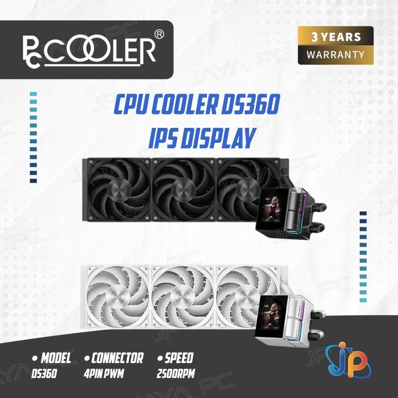 Jual PCCOOLER DS360 - Liquid CPU Cooler Fan 360mm IPS LCD Display | Shopee Indonesia