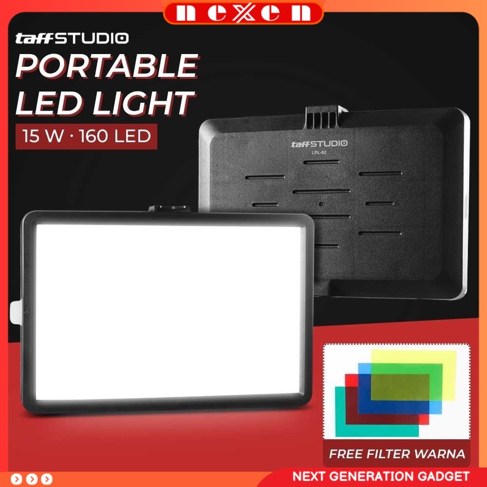 Jual Lampu Kamera Studio LED Portable Flat Fill Light 8 Inch - LPL-02 ...
