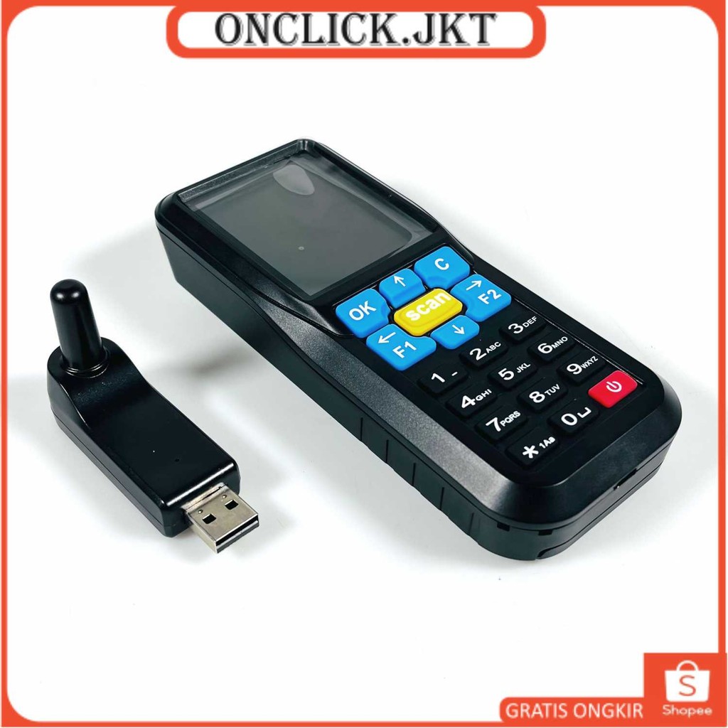 Jual Scanner Barcode Wireless 2D LCD Portable USB Scan Cepat POS Toko ...