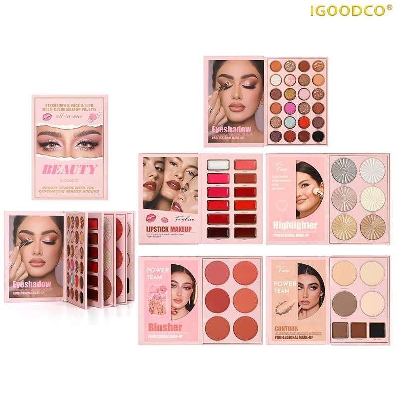 Jual IGOODCO 56 warna bayangan mata bersinar tinggi bubuk blusher ...