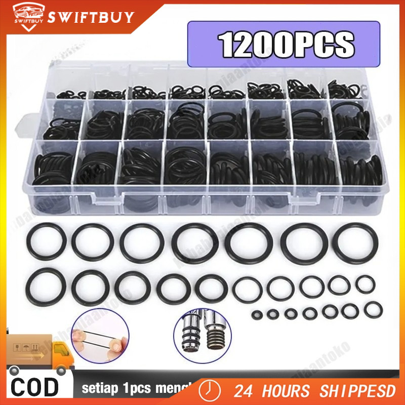 Jual 1200 PCS Sil O Ring Karet Seal O ring PCP Sil Oring Karet Seal Oring 1 Set Sil Oring Box ...