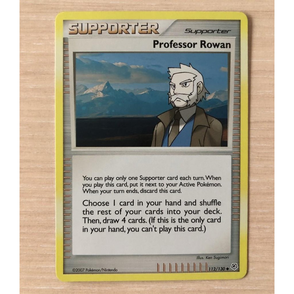 Jual Professor Rowan 112/130 Holo Exclusive Pokemon TCG Card Charizard ...