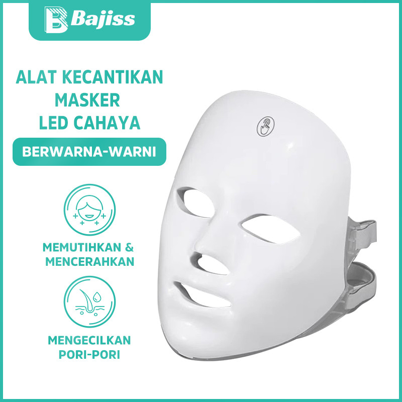 Jual Bajiss Masker Terapi Cahaya LED PDT Terapi foton 7 warna Alat ...