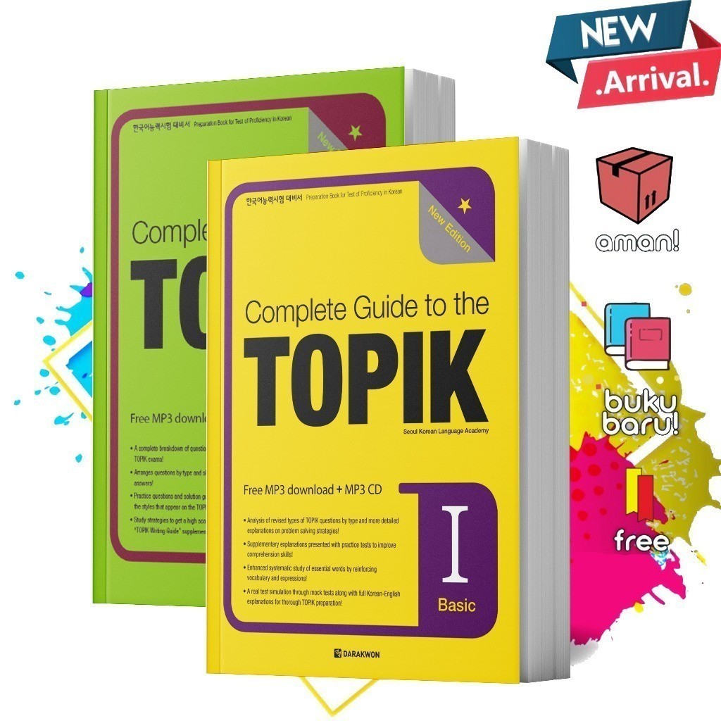Jual PAKET COMPLETE GUIDE TOPIK I & II | BUKU UJIAN TOPIK KOREA | Shopee Indonesia