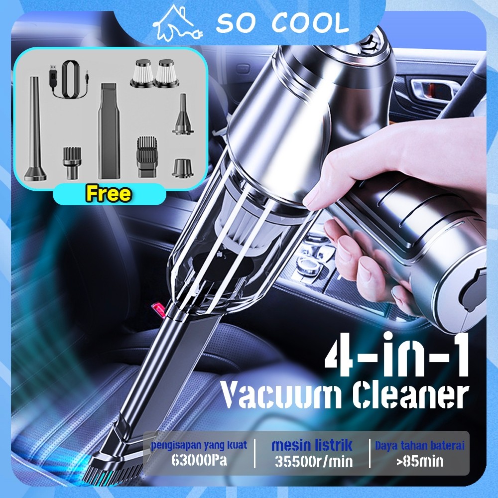 Jual 4in1 vacum cleaner penyedot debu 15000Pa/Inflasi/blower/Pemompaanh ...