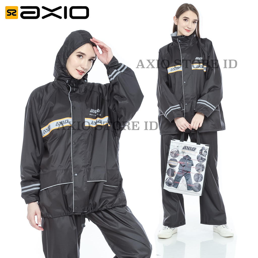 Jual Jas Hujan Axio Wanita Hitam Original Axio | Shopee Indonesia