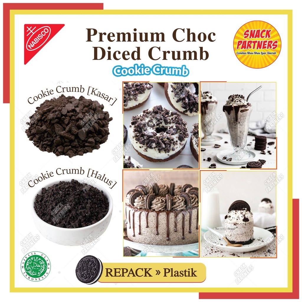 Jual NABISCO | 0RE0 Choc Diced Crumb REPACK 100 / 250 GR - Remahan OR3O ...