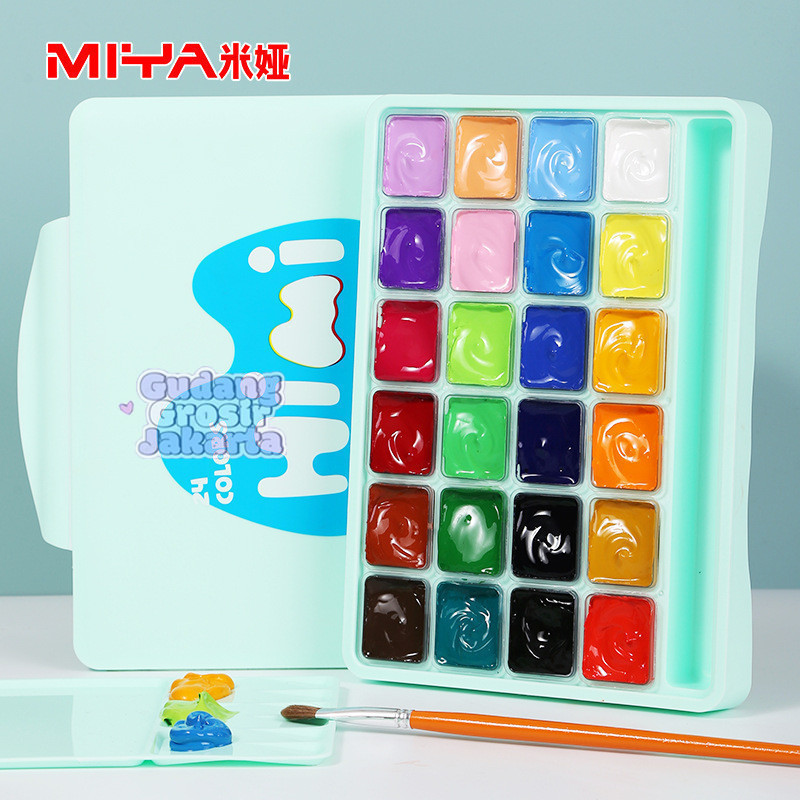 Jual Miya Himi Gouache Gouache Set Cat 18/24 Warna 30ml Cat Untuk Cat ...