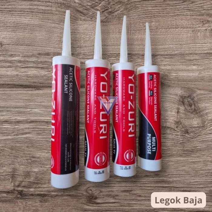 Jual Silicone Sealant Lem Kaca Sealent Silen Yozuri 320gr Cepat Kering ...