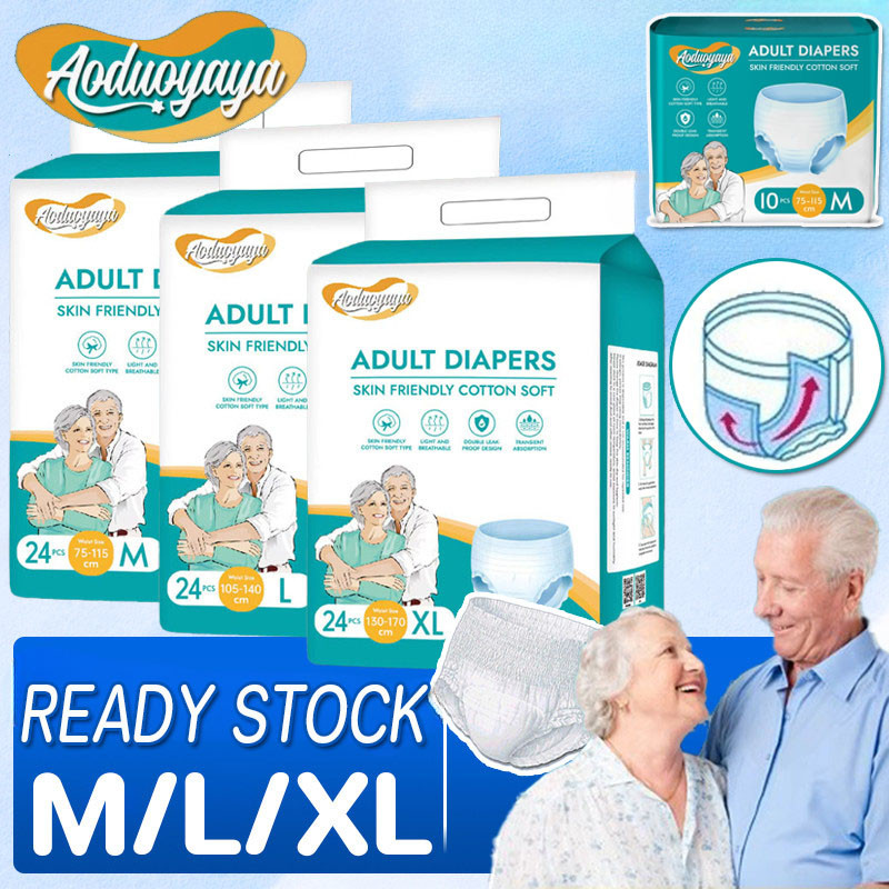 Jual COD 24PCS Pants Popok Celana Dewasa Satuan Adult Diapers Sachet ...
