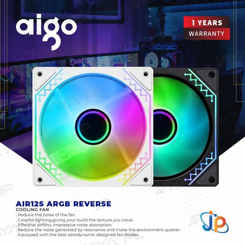 Jual Aigo AIR12S Reverse ARGB Cooler Fan Case - Fan Casing 12cm ...