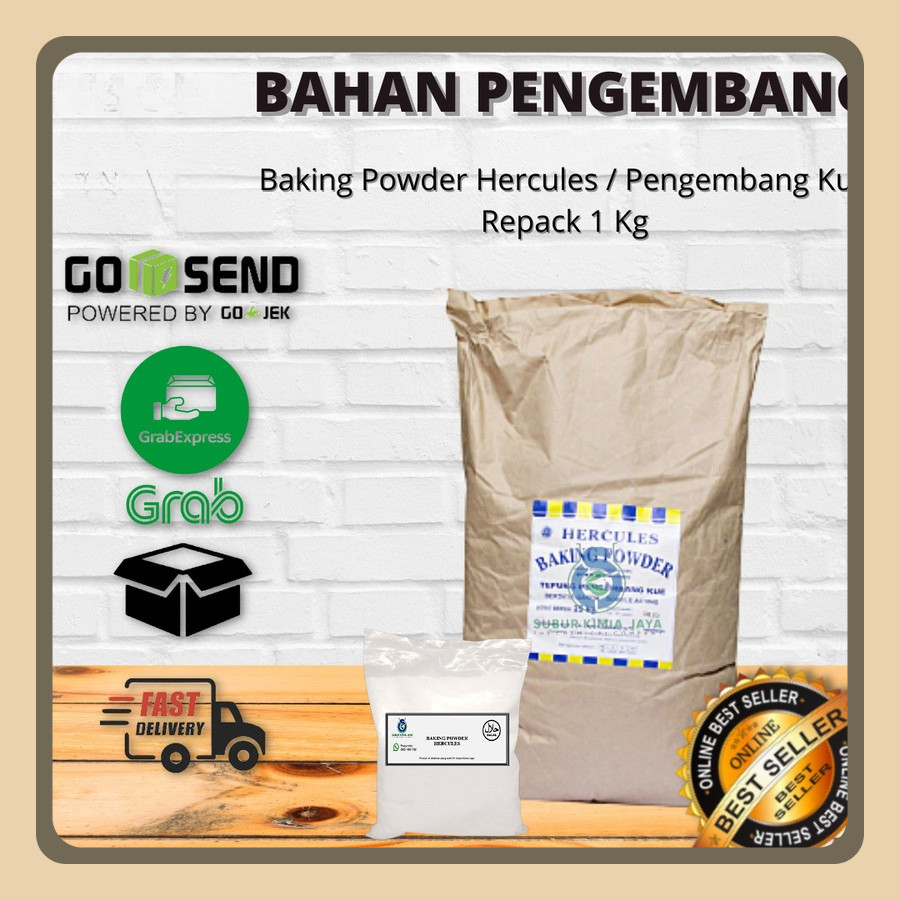Jual Baking Powder Hercules Double Acting / Pengembang Kue 1 KG ...