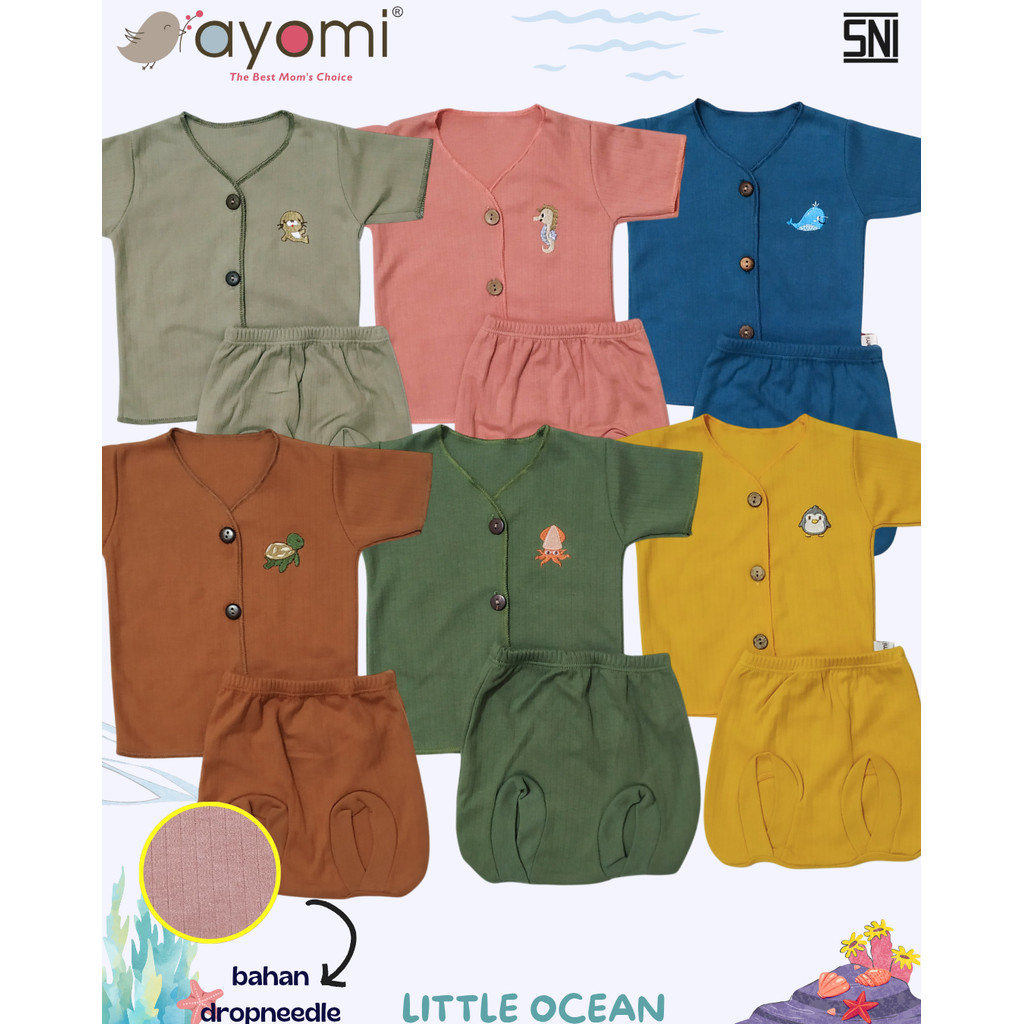 Jual AYOMI SETELAN NEWBORN PENDEK POP | Shopee Indonesia