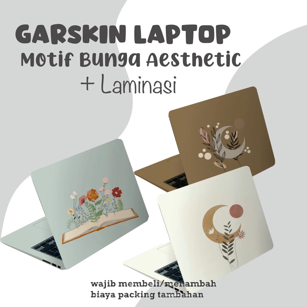 Jual Multi Stiker Garskin Laptop Aesthetic Flower Bunga 10 12 13 14 15 ...