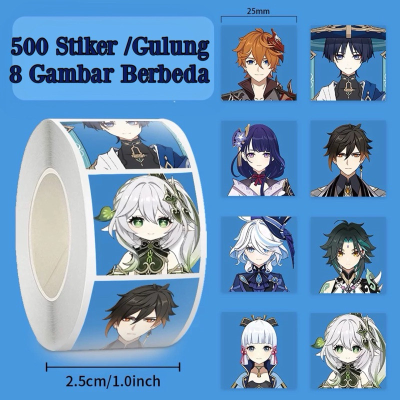 Jual (500 pcs)Stiker Pola Genshin Impact Koleksi Wanderer Nahida Raiden ...