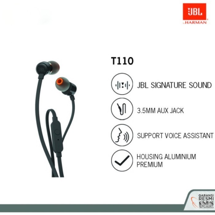 Jual JBL T110 / C150SI Wired Earphone Headset Super Bass - Original ...