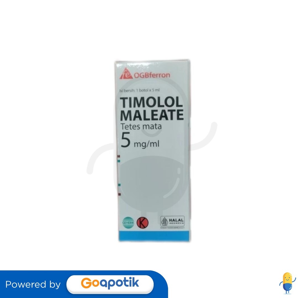 Jual Timolol Maleate Ogb Ferron 5 Mg/Ml Tetes Mata 5 Ml | Shopee Indonesia