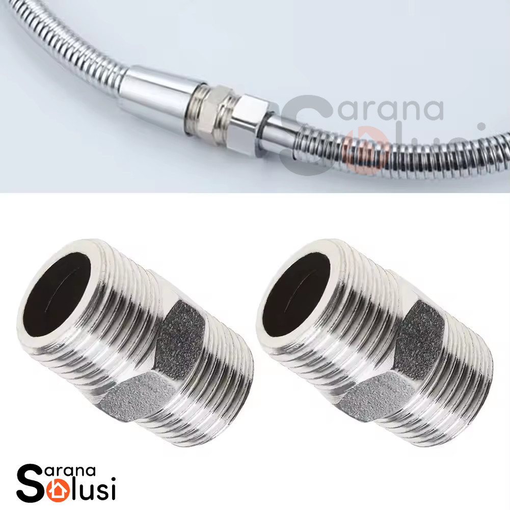 Jual Penyambung Konektor Selang Pipa Shower Stainless Steel Hose ...