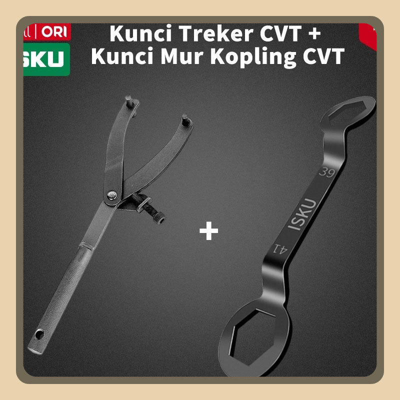 Jual ISKU Paket Set 2pcs Penahan Kopling + Kunci CVT 39x41 Motor Matic Treker CVT Flying Wheel ...