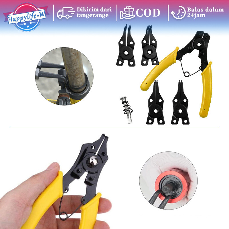 Jual Tang Snap Ring Buka Tang Snapring Tang Snap Ring Plier 6 Inch 4in1 ...