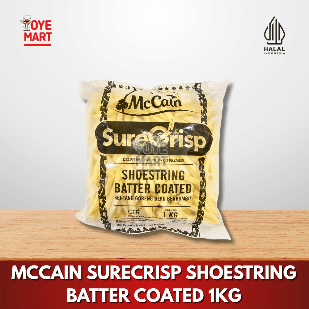 Jual MCCAIN SURECRISP SHOESTRING BATTER COATED 1KG/KENTANG GORENG ...