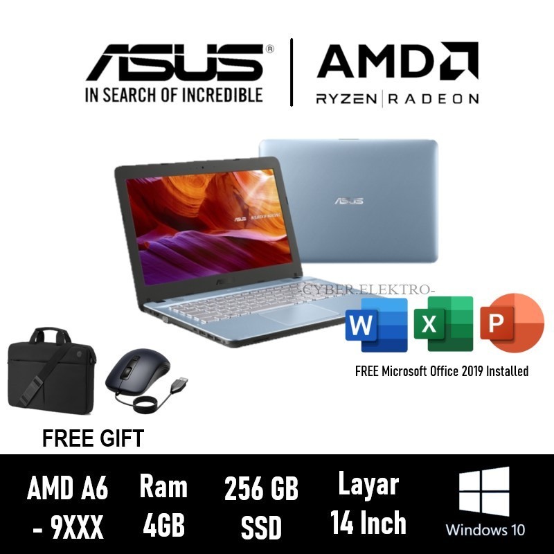 Jual Laptop Asus X441B RAM 4GB HDD 1TB FREE MOUSE + TAS | Shopee Indonesia