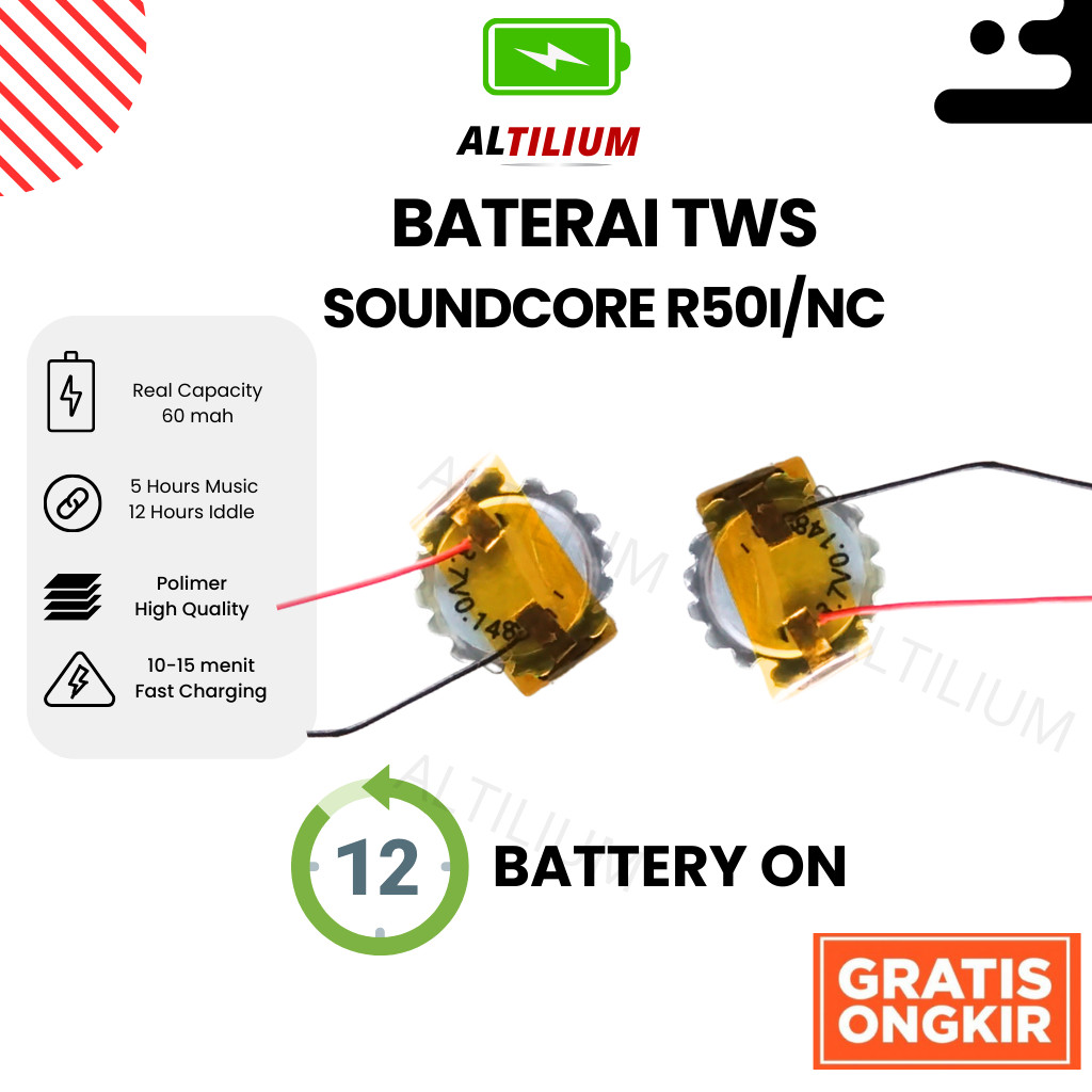Jual Elektro Baterai TWS Soundcore R50i R50i NC Anker | Shopee Indonesia