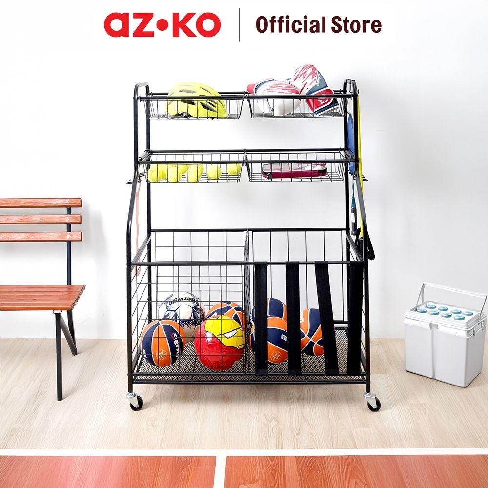 Jual AZKO Masterspace Rak Penyimpanan Bola Serbaguna Organizer ...