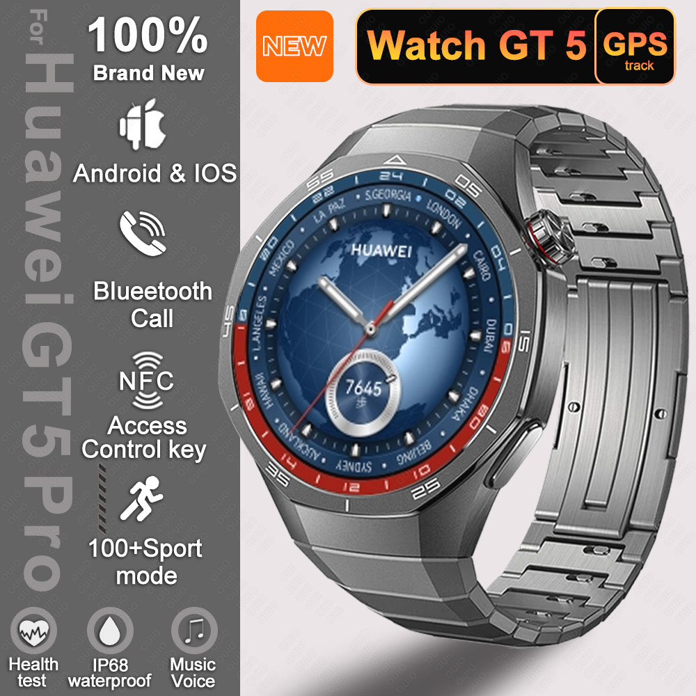 Jual 2025 New For Huawei GT5 Pro Max Smart Watch AMOLED Screen Men GPS ...