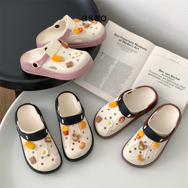 Jual Aseo Sandal Karet Pria Wanita Slip On Kodok Import Baim Clog ...